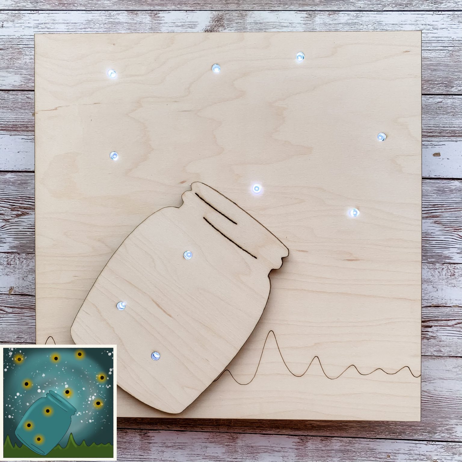 Fireflies Mason Jar DIY kit - MyMakerScape