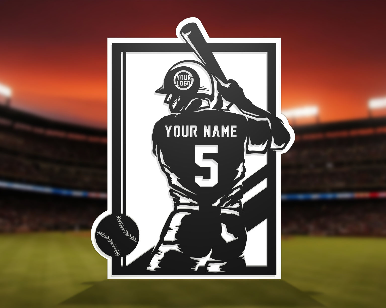 Personalized Baseball Signage - MyMakerScape