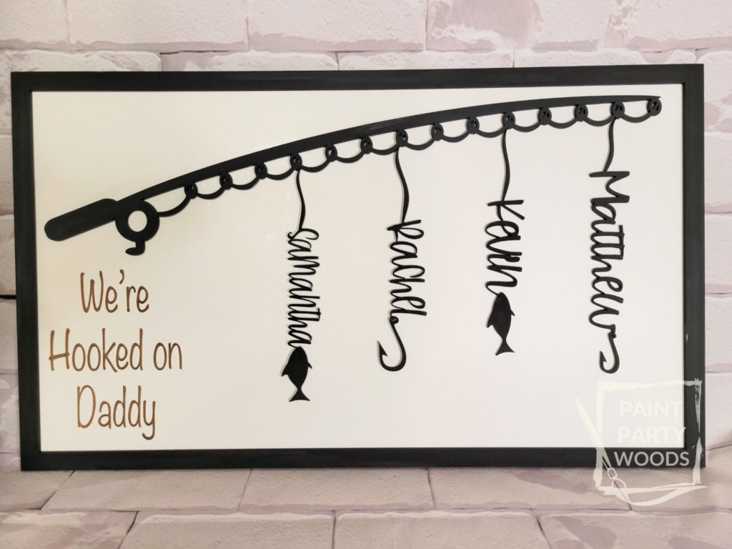 We’re Hooked Sign - MyMakerScape