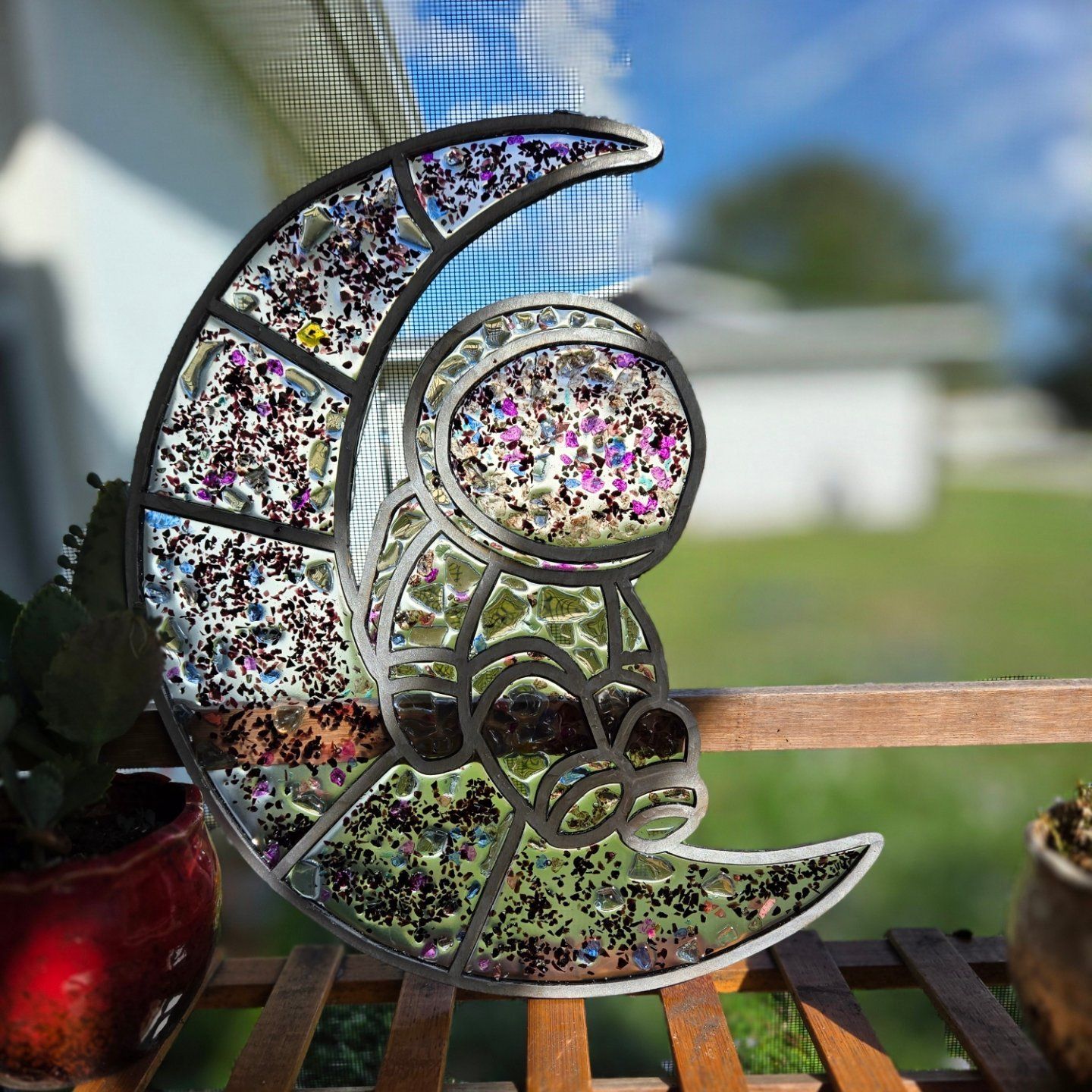 Astronaut & Moon Shattered Glass DIY kit - MyMakerScape